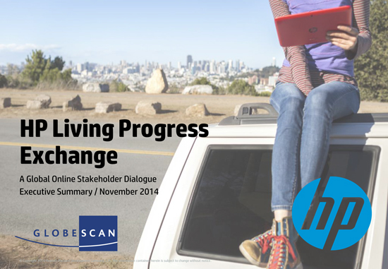 HP Living Progress Exchange 2014 | Report - GlobeScan | Know your world ...